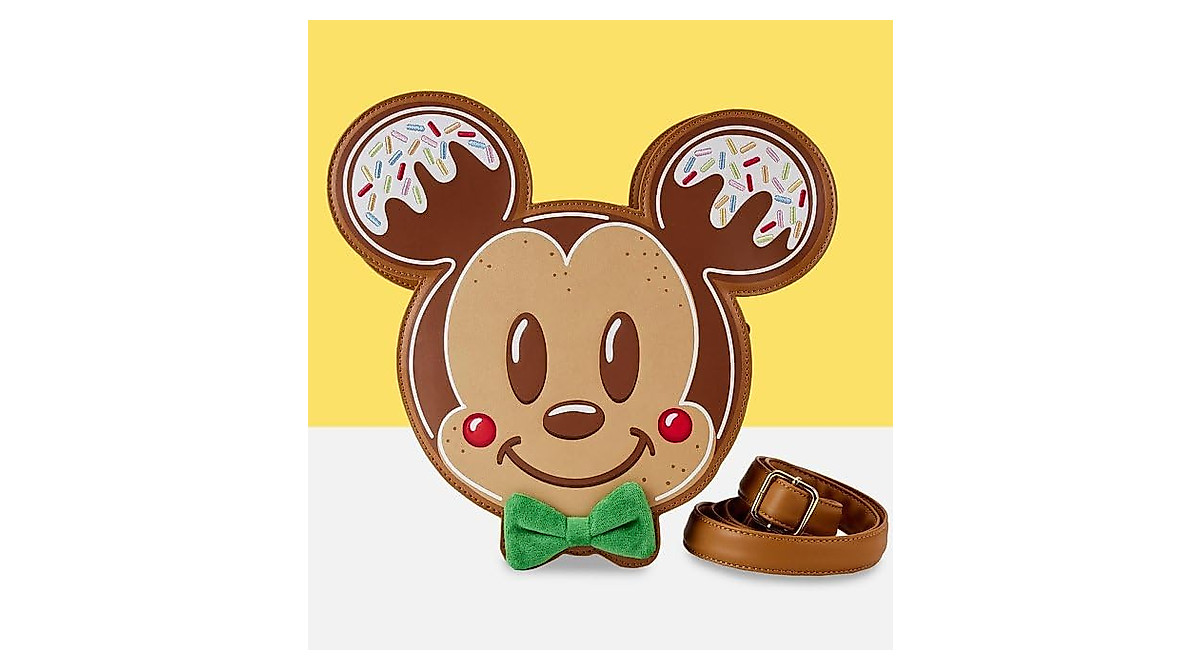 Loungefly Disney Mickey & Minnie Gingerbread Crossbody Bag