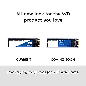 Western Digital 1TB WD Blue 3D NAND Internal PC SSD - SATA III 6 Gb/s, M.2 2280, Up to 560 MB/s - WDS100T2B0B