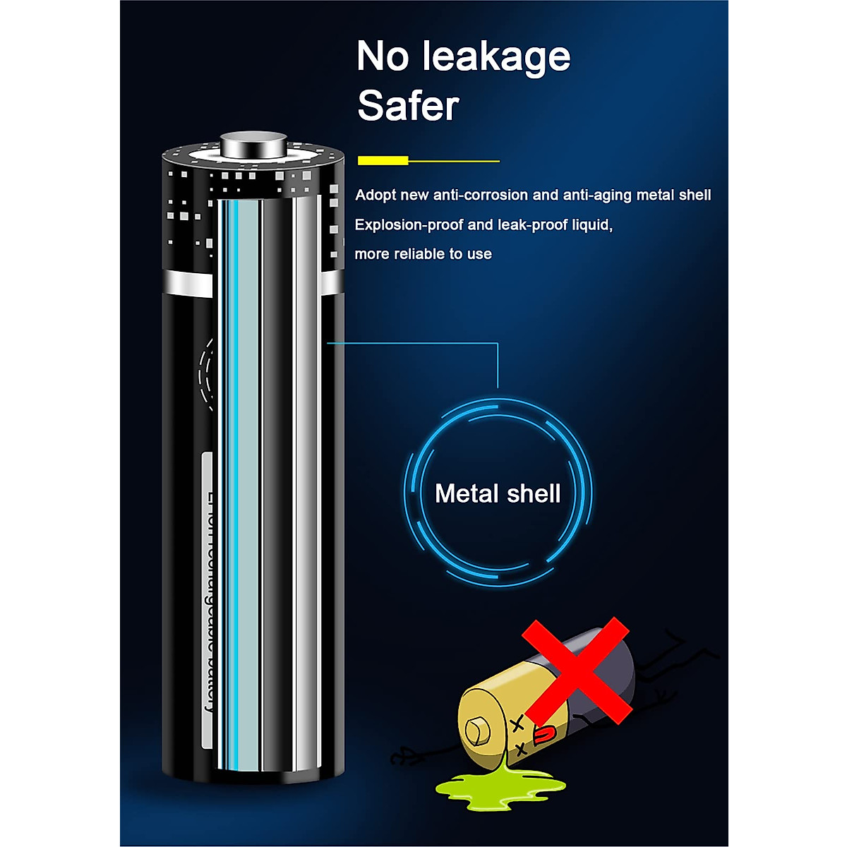 Tenberly 1.5V AAA Rechargeable Batteries 8 Pack Lithium Battery 900mWh 1.5V Constant Voltage Rechargeable AAA Batteries.(Rechargeable Trip A Battery)