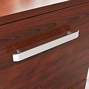 OfficeWorks by Sauder Affirm 72 X 30 Shel 2&3drwr Peds Ste, L: 71.10" x W: 29.53" x H: 29.29", Classic Cherry Finish