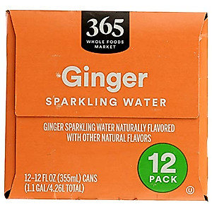 365 by Whole Foods Market, Sparkling Ginger Water 12Pk Cans, 12 Fl Oz