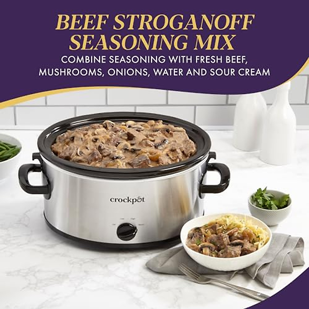 Crock-Pot Beef Stroganoff Seasoning Mix, 1.5 Ounce (Pack of 12)