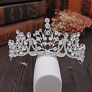 Bridal Tiara Wedding Tiara Crystal Rhinestones Bridal Tiara Crown Headband for Girl Women Decoration on Birthday Wedding Party Prom