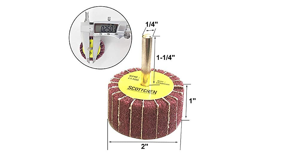 SCOTTCHEN Abrasive Flap Wheel Sander - 5 Pack