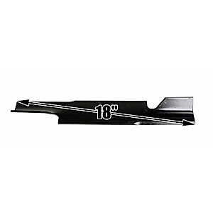 USA Mower Blades U11185BP (3) Extra High-Lift for Simplicity® 5021227ASM Scag® 482878 A48108 Length 18 in. Width 3 in. Thickness .203 in. Center Hole 5/8 in. 36in. 52 in. 54 in. Deck