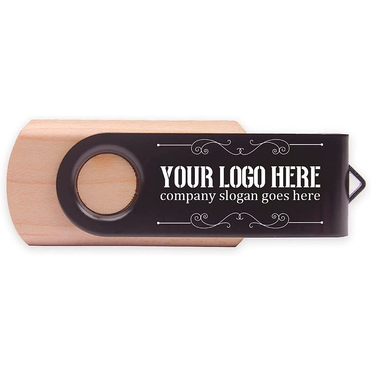 Wholesale 10PCS 8GB Bulk Pack Custom Logo Wooden USB Flash Drives Swivel Thumb Drive Memory Stick, DIY Personalized 10PCS 8GB Wood Swivel USB Memory Stick with Custom Logo Engraved