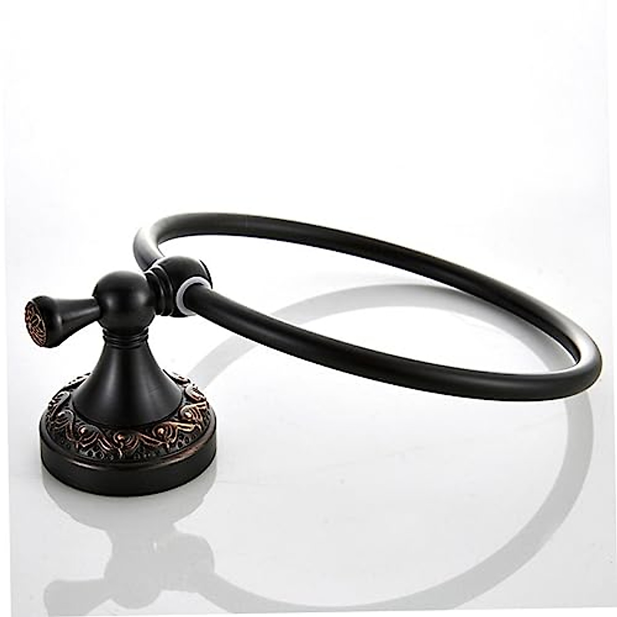 Black Towel Holder Black Towel Ring Towel Rack Black Vintage Black Bronze Brushed Towel Ring Round Black Towel Rack