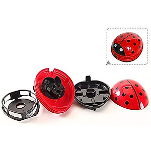 Aimeio Cute Portable Beetle Ladybug Mini Handheld Cordless Tabletop Crumb Sweeper Desktop Keyboard Dust Vacuum Cleaner,Battery Operated