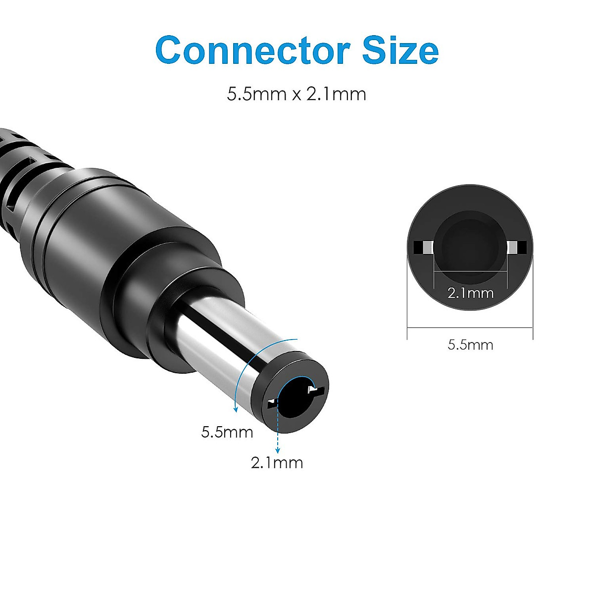 ZOSI 3ft AC 100-240V to DC 12V 1A 1000mAvPower Supply Adapter for CCTV Security Surveillance Camera DVR NVR System, LED Strip, Wireless Router, Switch and More