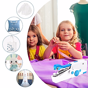 Handheld Sewing Machine, Mini Sewing Machine For Beginners, Battery And Usb Operated Pocket Sewing Machines, Easy To Operate Portable Sewing Machine For Beginners (Blue)