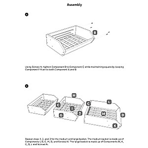 Atigo 3-Tier Bamboo Fruit Baskets/Bowls Kitchen Countertop Storage. Serves as the Perfect Potato, Bread, Vegetable, Snack, Fruteros Para Cocina Organizer/Produce Holder for Your Counter