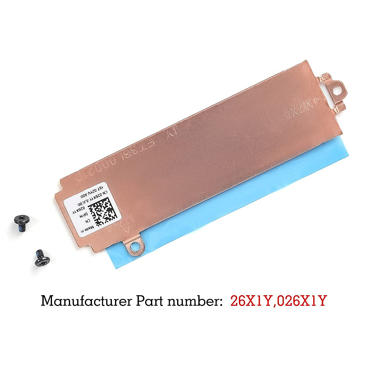 Slot 1/Slot 2 M.2 2280 SSD Heatsink 26X1Y 026X1Y 29GT8 029GT8 for DELL Alienware M15 R5 R6 R7 / Dell G15 5510 5511 5515 5520 5521 5525 Gaming Laptop SSD Bracket