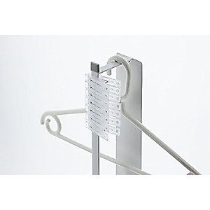 Yamazaki Clothes Home Magnet Hanger Storage Rack-Small Hanging Organizer | Steel | Laundry, One Size, White