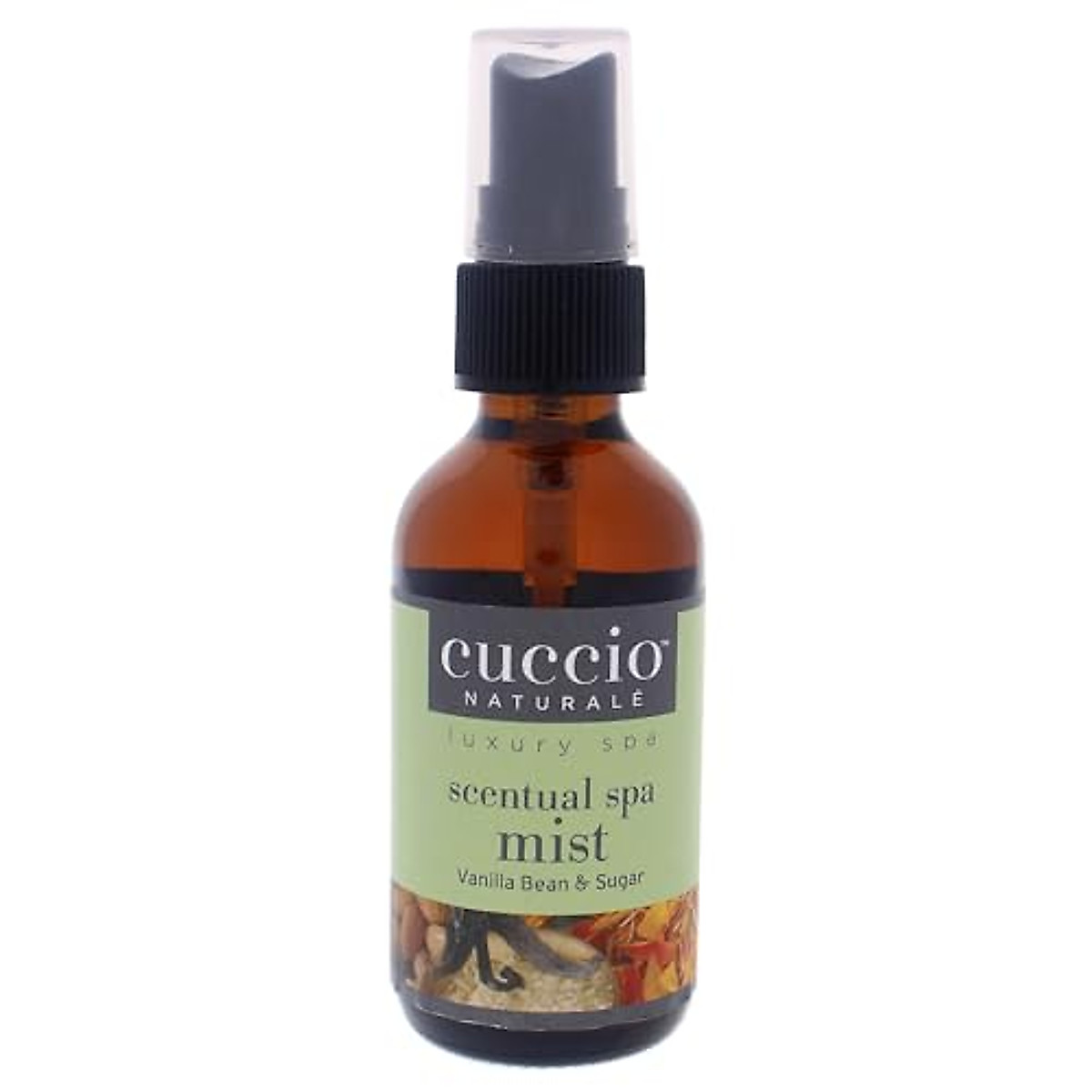 Cuccio Naturale Scentual Spa Mist - Aromatic Spray - Soothes And Softens Skin - Radiant And Rejuvenated Skin - Promotes A Relaxed And Calm Mindset - Paraben Free - Vanilla Bean And Sugar - 2 Oz