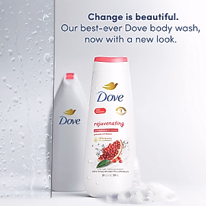Dove Body Wash Rejuvenating Pomegranate & Hibiscus for Renewed, Healthy-Looking Skin Gentle Skin Cleanser with 24hr Renewing MicroMoisture 20 oz