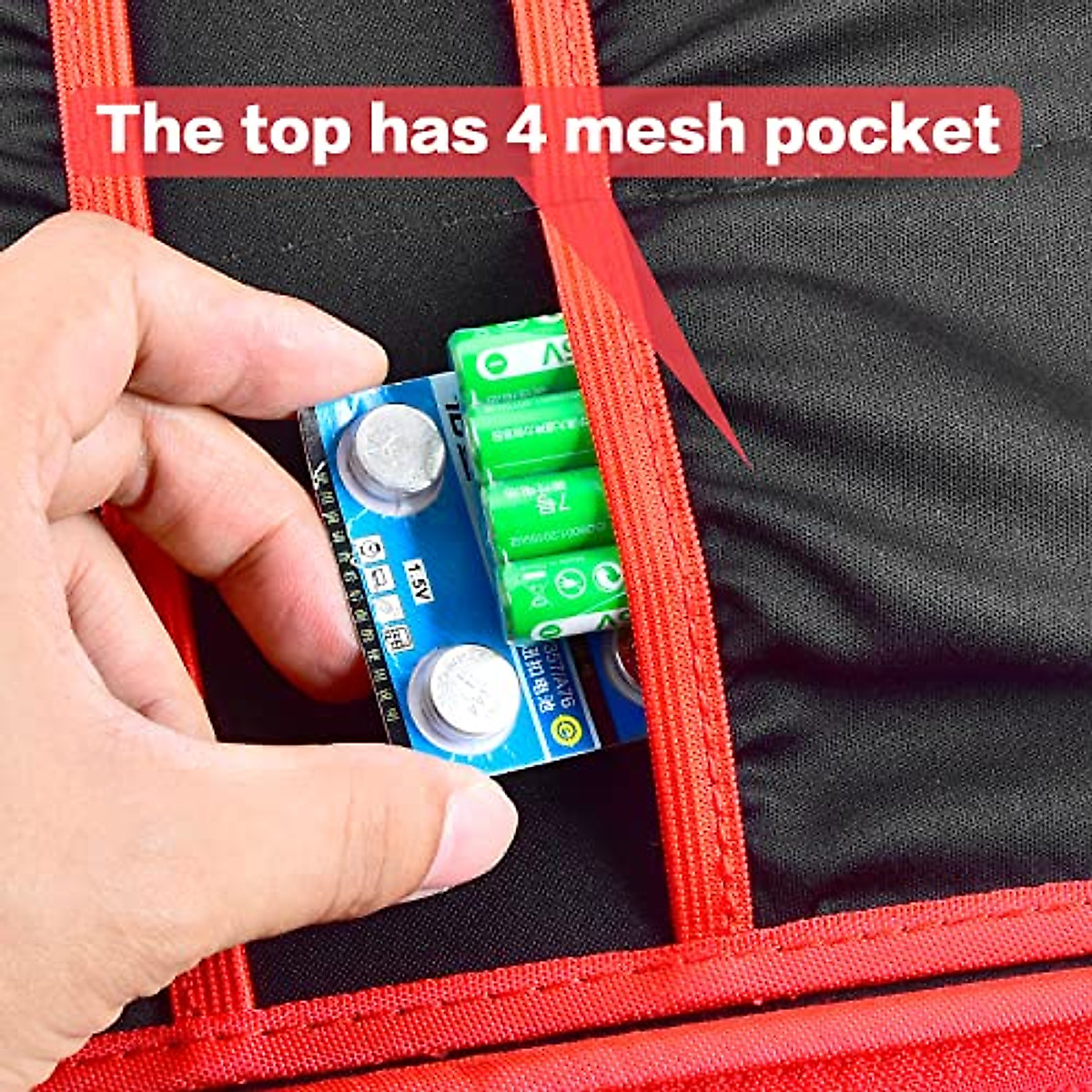 Batteries Holder Containers red