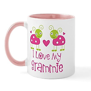 CafePress I Love Grammie Ladybug Mug Ceramic Coffee Mug, Tea Cup 11 oz