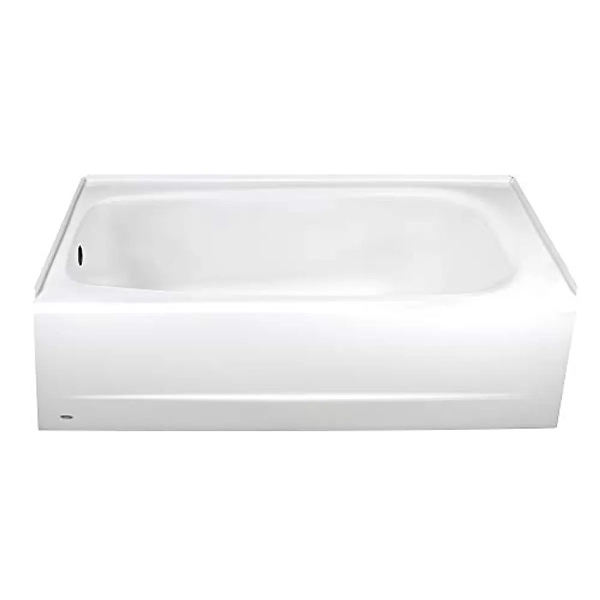 American Standard 2460002.020 Cambridge Procelain-Enameled Steel 60-In X 32-In Alcove Bathtub with Left Hand Drain, 50-60 gal, White