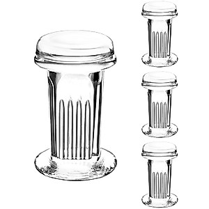 QWORK Coplin Staining Jar, 4 Pack 5 Slide Capacity 60 ml Glass Staining Tank