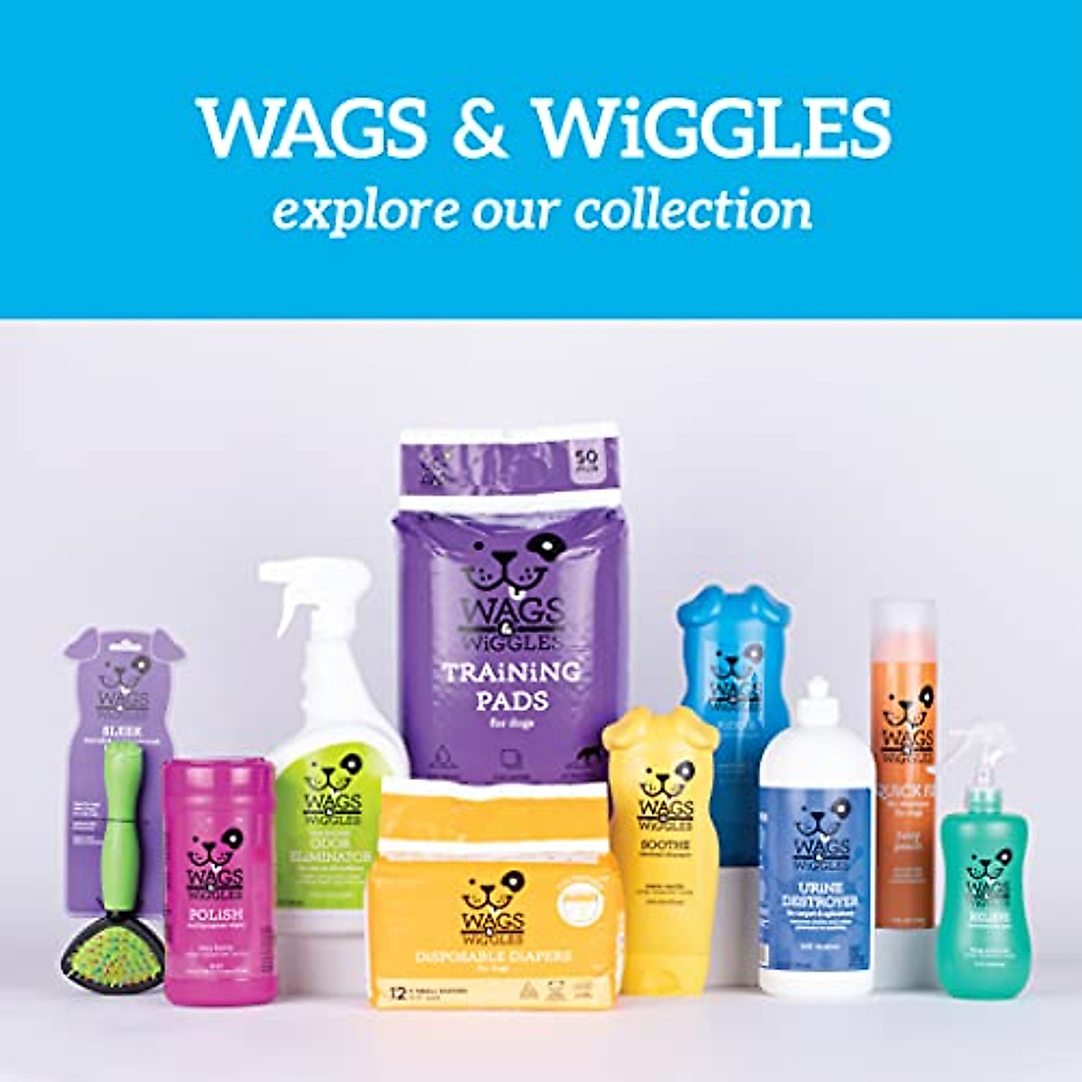 Wags & Wiggles Time Release Pet Odor Eliminator Spray | Dog Spray Removes Puppy & Dog Odors From Carpets & Rugs | 32 fl oz, Lemon Lime Scent Your Dog Will Love
