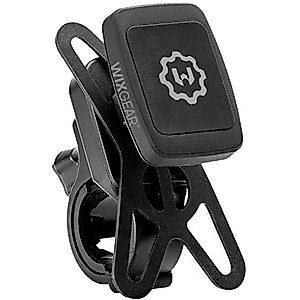 WixGear Magnetic Bike Mount, Universal Magnetic Bicycle & Motorcycle Handlebar Phone Holder for Cell Phones and GPS with Fast Swift-Snap Technology, Magnetic Bike Phone Holder