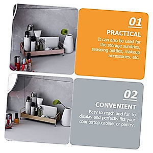 Yardwe Pantry Mount Storage Rack Brushes Display Bethroom Basket Shelf Vanity Shower for Metal Holder Kitchen Towel Caddy Toiletry Dresser Toiletries Punch Trays Wall White Decors