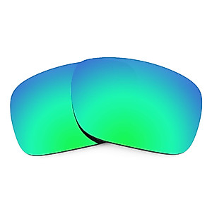 Revant Replacement Lenses for Maui Jim Red Sands MJ432 sunglasses, UV Protection, Anti-Scratch and Impact Resistant, Polarized Emerald Green Mirrorshield