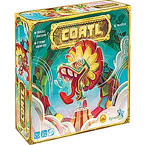 Synapses Games: Coatl, Strategy Board Game, Play in Solo Mode, Or With Up to 4 Players, 30 to 60 Minute Play Time, For Ages 10 and up
