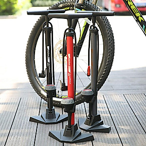 Bicycle Floor Air Pump with 170PSI Gauge High Pressure Bike Tire S8V0