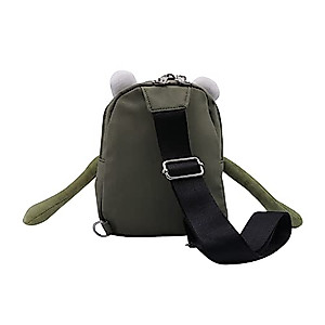 Funny Cartoon 3D Frog Sling Bag Crossbody Backpack Shoulder Chest Bag Daypack for Women Men Travel Outdoor Hiking