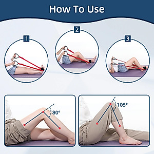 Knee Replacement Recovery Aids -Must Haves After Knee Surgery- Hip/Knee Rehabilitation Equipment, Leg Exercise - Core Flex Knee - Improve Mobility and Flexibility for Knee Pain