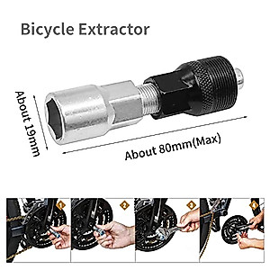 DUZFOREI 6 Pcs Bicycle Repair Tools Kit, Bike Cassette Removal Tool, Sprocket Removal Tools Sprocket Remover for Mountain Bike, Road Bike