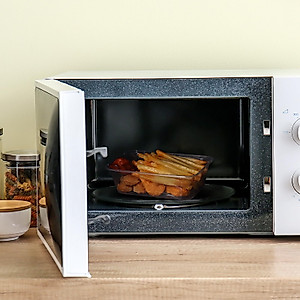 Lallisa 100 Pack Plastic Clear Food Storage Containers with Lids 16 oz Round Plastic Deli Containers 26 oz Rectangle Disposable Meal Prep Containers for Microwave Freezer Dishwasher