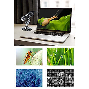 USB Digital Microscope, Handheld 50X-1600X Magnification Endoscope,8 LED Mini Video Camera for Windows 7/8/10 and Mac Linux Android