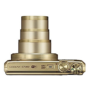 Nikon COOLPIX S7000 Digital Camera (Gold) - International Version (No Warranty)