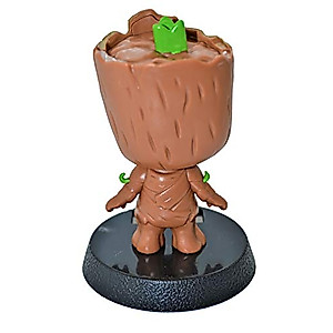 SM.Y.Toys & Accessories Cute Solar Powered Groot Bobblehead Home Office Ultra Detail Collectible Relaxing Toy (Solar Groot)