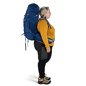 Osprey Ariel 65L Women's Backpacking Backpack, Black, WM/L, Extended Fit