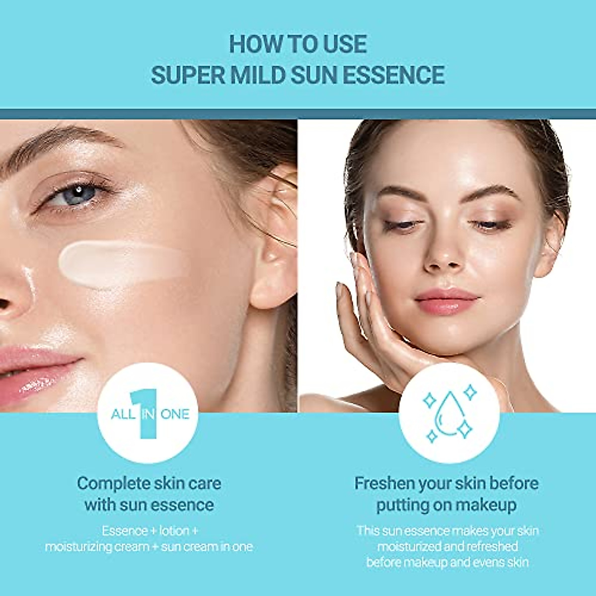 SCINIC Enjoy Super Mild Sun Essence SPF50+ PA++++ 1.69 fl oz(50ml) | A Lightweight Hydrating Sun Essence That leaves No Sticky Feeling | Korean Skincare