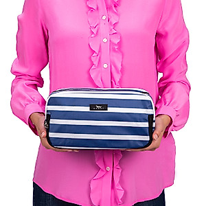 SCOUT 3-Way Bag - Travel Makeup Pouch and Toiletry Bag for Women with Three Zipper Compartments - Stands Upright, Wipes Clean