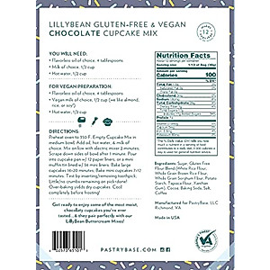 LillyBean by PastryBase Chocolate Cupcake Mix, 13 OZ