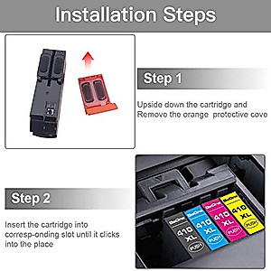 BeOne 410XL Ink Cartridges Remanufactured Replacement for Epson 410 XL T410 T410XL to Use with Expression XP-530 XP-630 XP-635 XP-640 XP-830 XP-7100 (2 Black)
