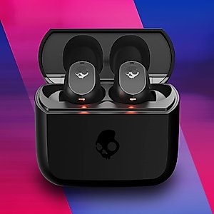 Skullcandy Mod In-Ear Wireless Earbuds, Multipoint Pairing, 34 Hr Battery, Microphone, Works with iPhone Android and Bluetooth Devices - Black