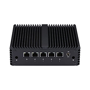Qotom Fanless Mini PC Q750G5 with Intel Celeron J4125 2Ghz,8G RAM 256G mSATA WiFi 5 Intel I225-V 2.5G LAN Mini Computer Firewall Router