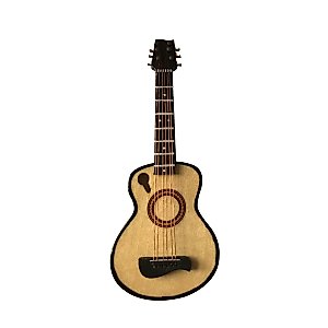 ALANO 14cm Wooden Mini Guitar Model Guitar Decorations Mini Guitar Ornaments