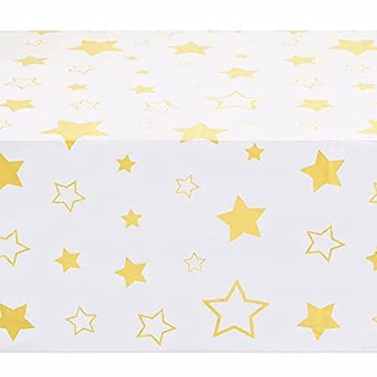 3 Pack Twinkle Twinkle Little Star Tablecloths for Baby Shower Decorations (54 x 108 in)