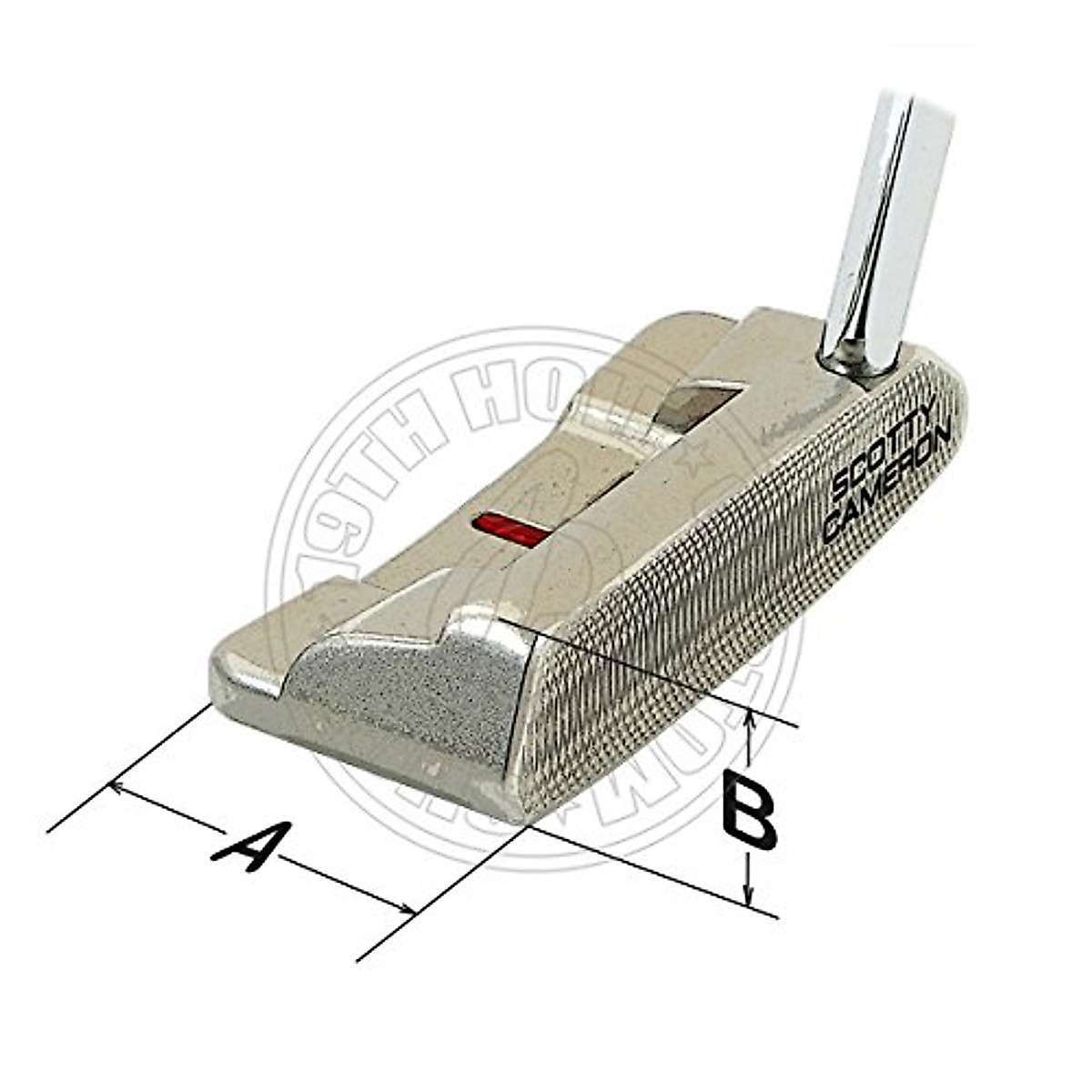 Skull and Rose Headcover for Blade and Midsize Mallet Putter, White, Golf Head Cover