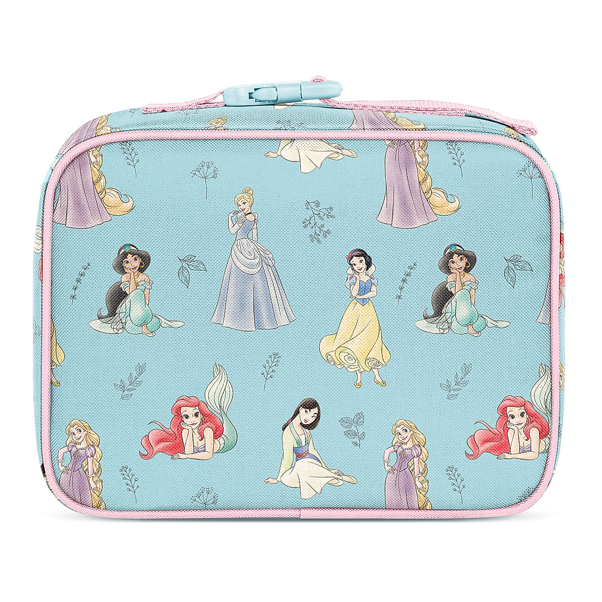 Simple Modern Disney Kids Lunch Box for Toddler | Reusable Insulated Bag for Girls Meal Containers for School with Exterior and Interior Pockets | Hadley Collection | Princess Royal Beauty