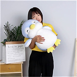 Penguin Plush Pillow, Soft Penguin Stuffed Animal Hugging Pillow Toy Gifts for Birthday, Valentine, Christmas. (Pink,15.7 inches)