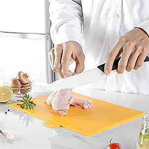 GULRUH Wood Cutting Boards for Kitchen, Plastic Cutting Board Foods Classification Boards Outdoors Camping Vegetable Fruits Meats Bread Chopping Blocks Charcuterie