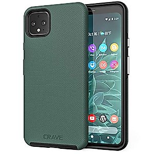 Crave Dual Guard for Google Pixel 4 XL Case, Shockproof Protection Dual Layer Case for Google Pixel 4 XL - Forest Green